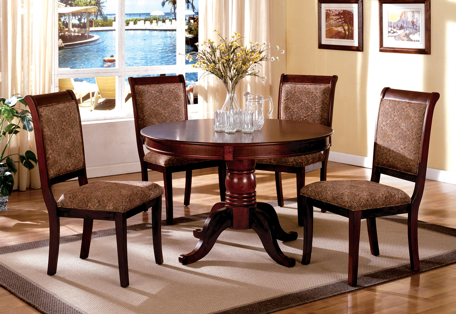 Antique cherry dining table store